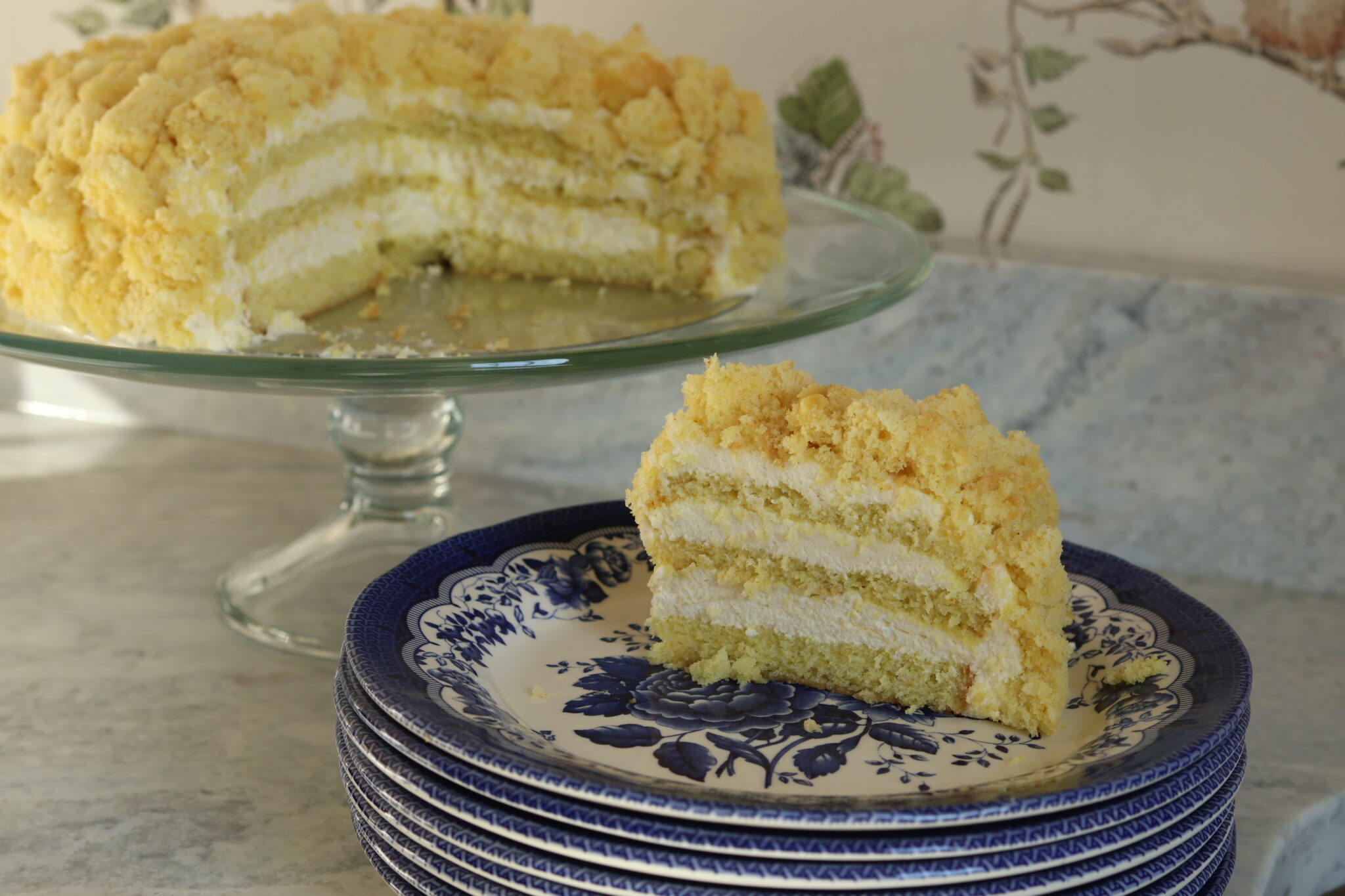 Italian Mimosa Cake | Torta Mimosa